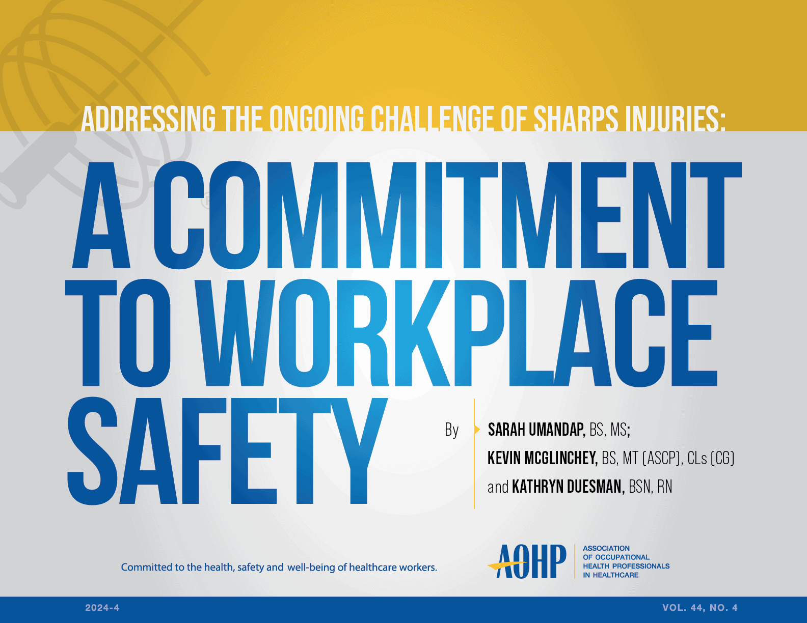 Addressing the Ongoing Challenge of Sharps Injuries: A Commitment to ...